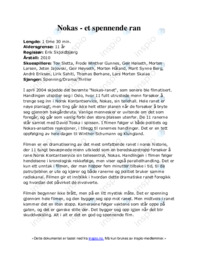 Nokas - et spennende ran | Annet oppgave | 5 i karakter