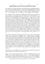 Soga om Roy og Gunnlaug Ormstunge | Sammenligning | Norsk