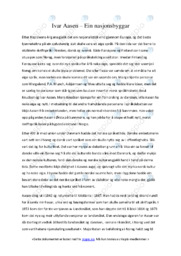 Ivar Aasen | Ein nasjonsbyggar | Oppgave i nynorsk | Karakter 5